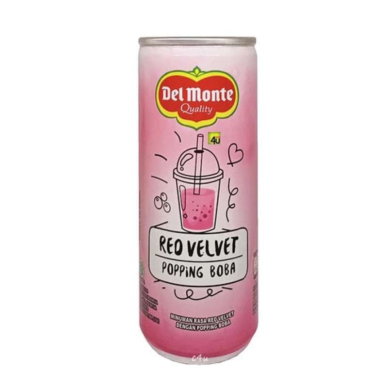 Jual Delmonte Rtd Boba Red Velvet 240ml Can Di Seller Ranch Market ...