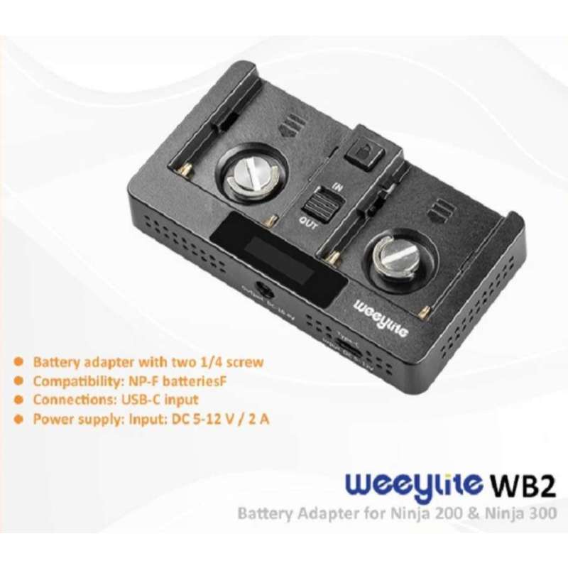 Jual Viltrox Weeylite WB2 Battery Adapter for Ninja 200 & Ninja 300 di ...
