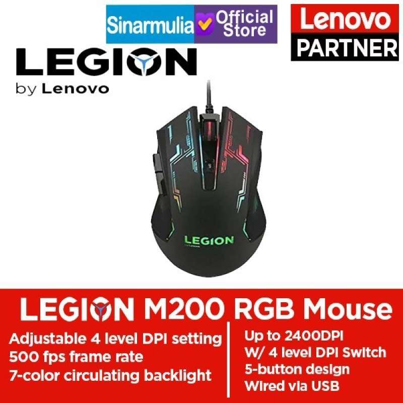 Promo Lenovo Legion Rgb Gaming Mouse M200 - Multicolor Diskon 17% di ...