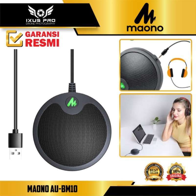 Promo MAONO AU-BM10 USB Conference Microphone Metal Boundary Desktop ...