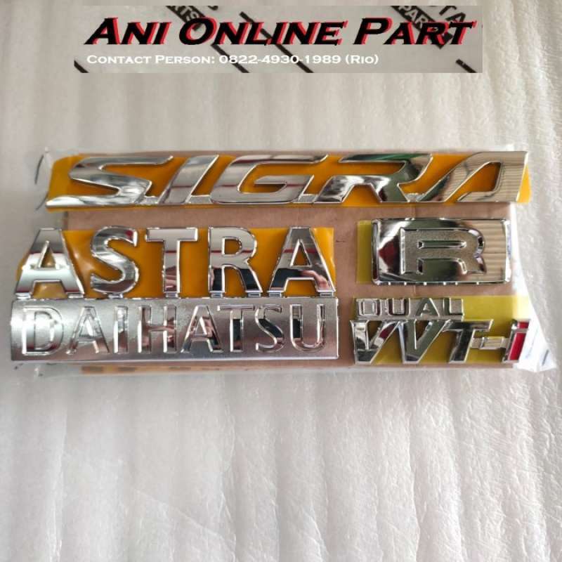 Promo Logo Emblem Tulisan Bagasi Set Sigra Original Diskon 1% Di Seller ...