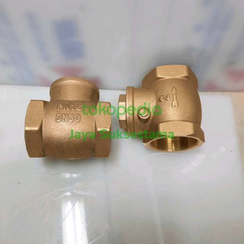 Jual Swing Check Valve 3/4 Inch Kuningan Pn16 / Klem Tabok 3/4 Inch di ...