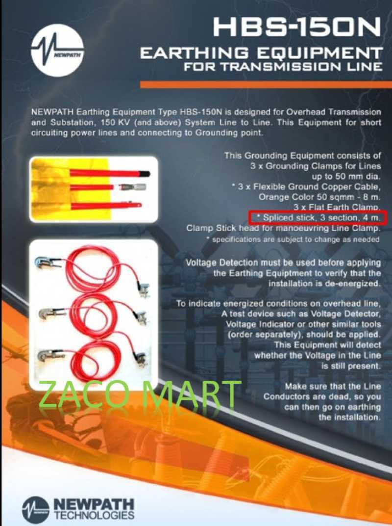 Promo Stick Grounding / Grounding Pln / Stik Grounding Set 150kv New ...