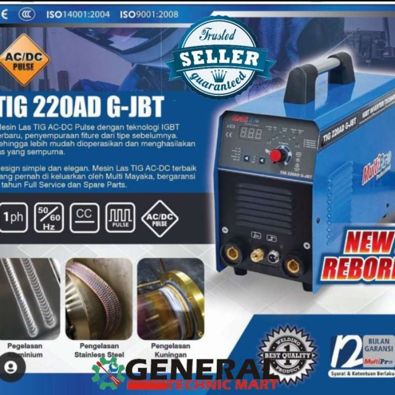 Jual Mesin Las Alumunium Argon Ac Dc Tig 220AD G-JBT MULTIPRO di Seller ...