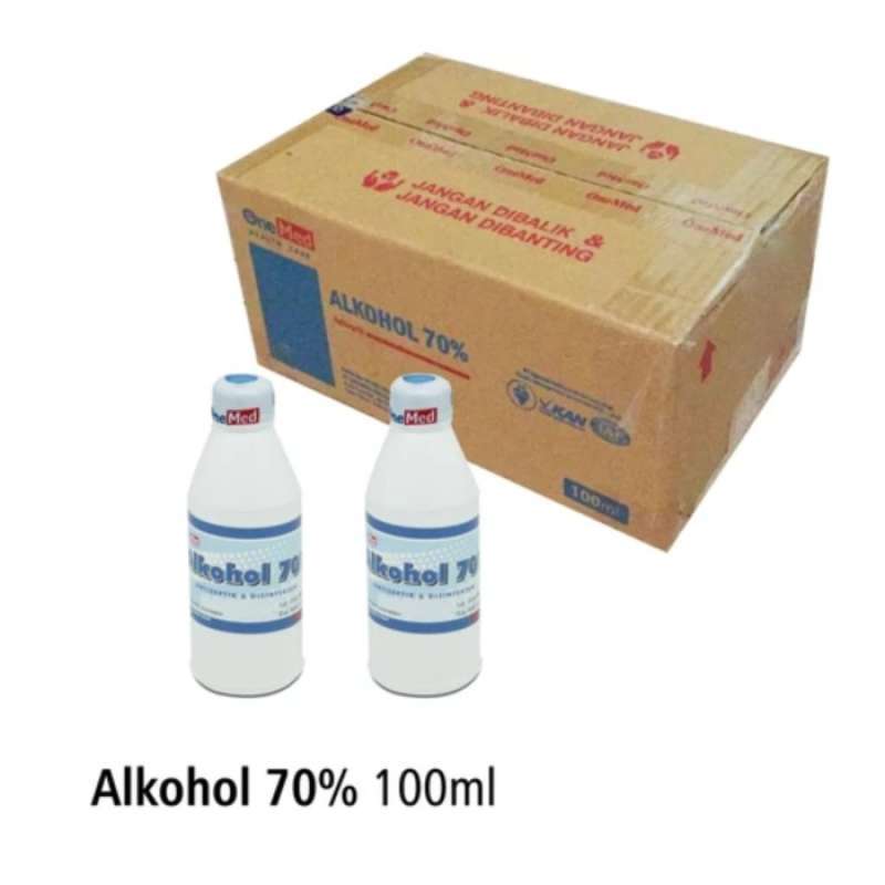 Promo Alkohol Alcohol 70% 100Ml Box Onemed Diskon 17% di Seller Nizar ...