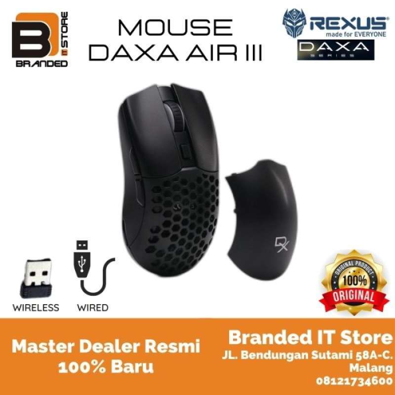 Promo Rexus Daxa Air Iii Wireless + Wired Gaming Mouse Daxa Air 3 ...