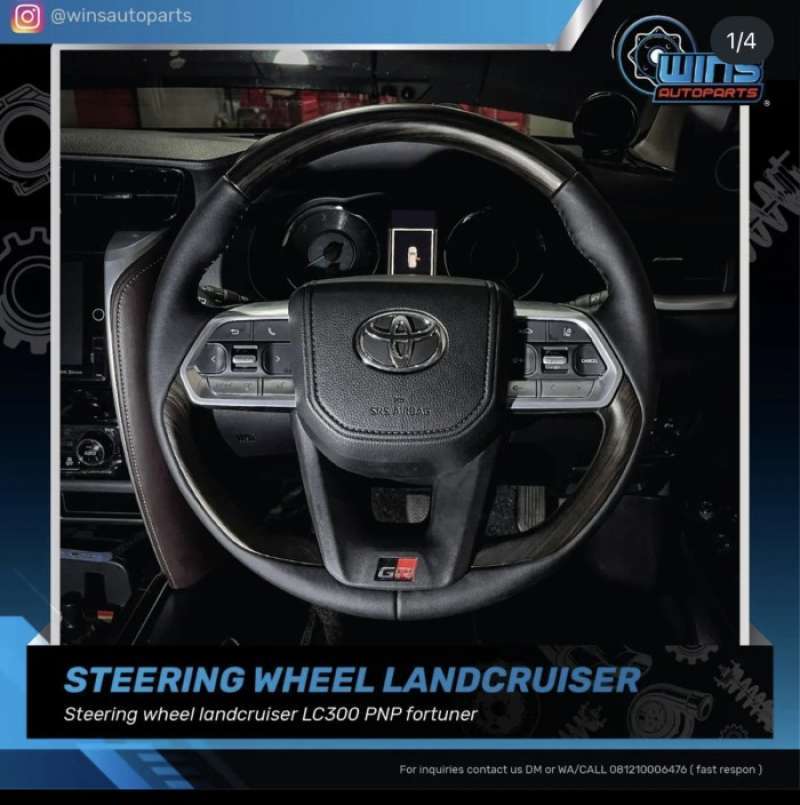 Promo Steering wheel stir toyota land cruiser lc300 bisa pnp fortuner ...