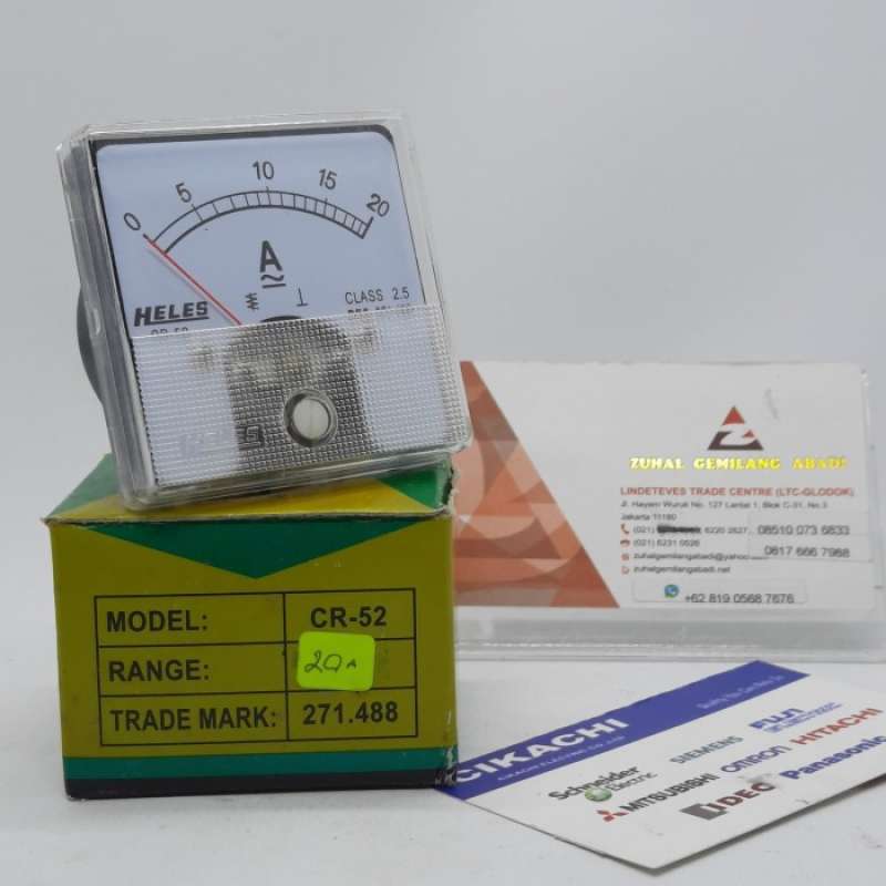 Promo CR-52 (20A), AMPEREMETER (Panel Meter), HELES Diskon 23% di ...