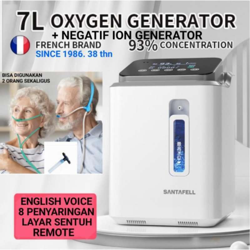 Promo Oxygen Concentrator / Oxygen Generator Santafell 7L Negative Ion ...