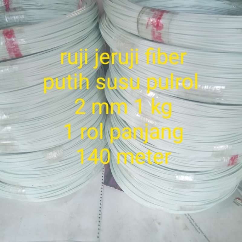 Promo ruji jeruji fiber putih susu 2 mm pulrol 1 kg Diskon 33% di ...