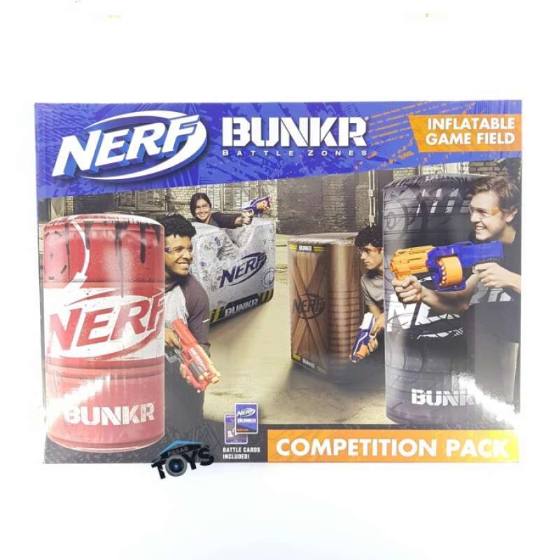 Jual Nerf Bunkr Battle Zones Competition Pack Inflatable Original Di ...
