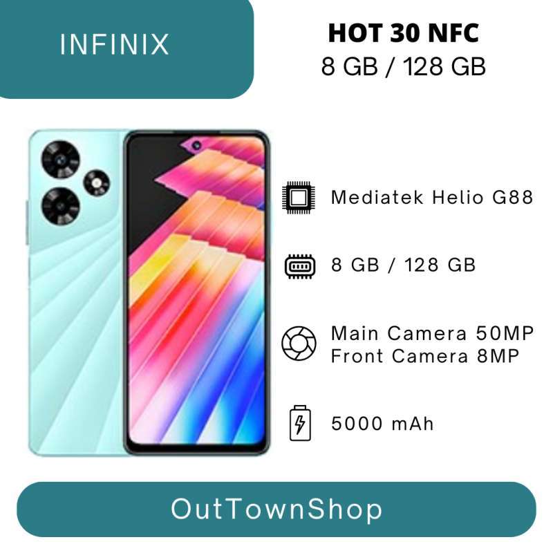 Jual INFINIX HOT 30 NFC 8/128GB GARANSI RESMI di Seller outtownshop FBB - Gebang Putih, Kota ...