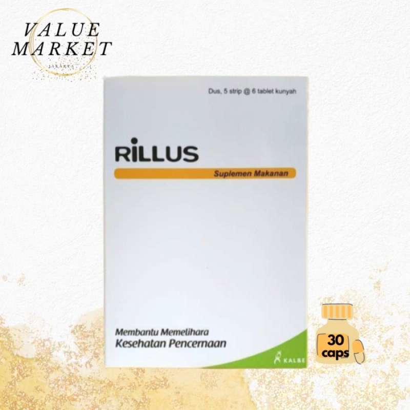 Promo Rillus Box Isi 30 Tablet Kunyah (Probiotik Untuk Kesehatan ...