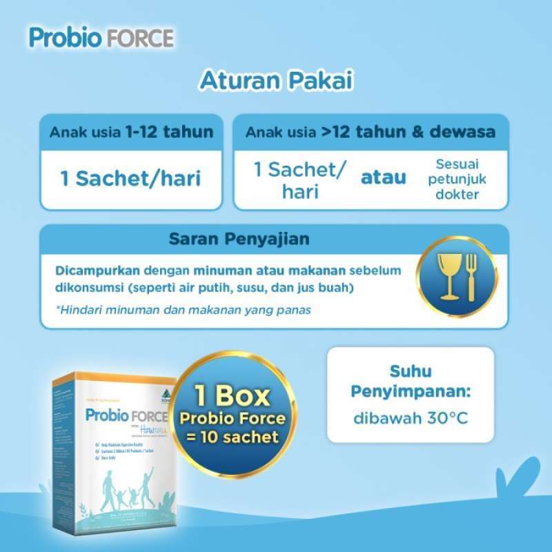 Promo WHS - Probio Force [1 Box @10 Sachet] - Suplemen Saluran ...