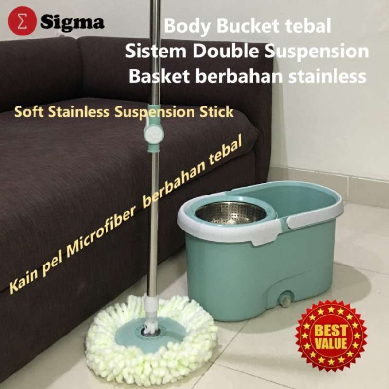 Promo Sigma Official X Series Spin Mop Peralatan Alat Pel Kebersihan ...