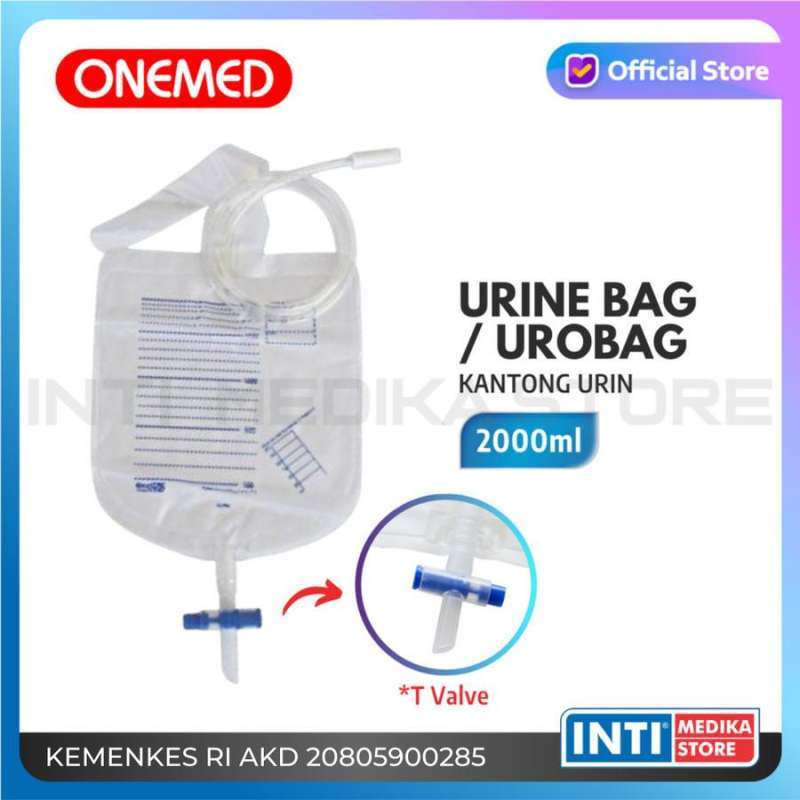 Jual Onemed - Kantong Urine Bag Urobag 2000ml T-valve One Med Di Seller ...