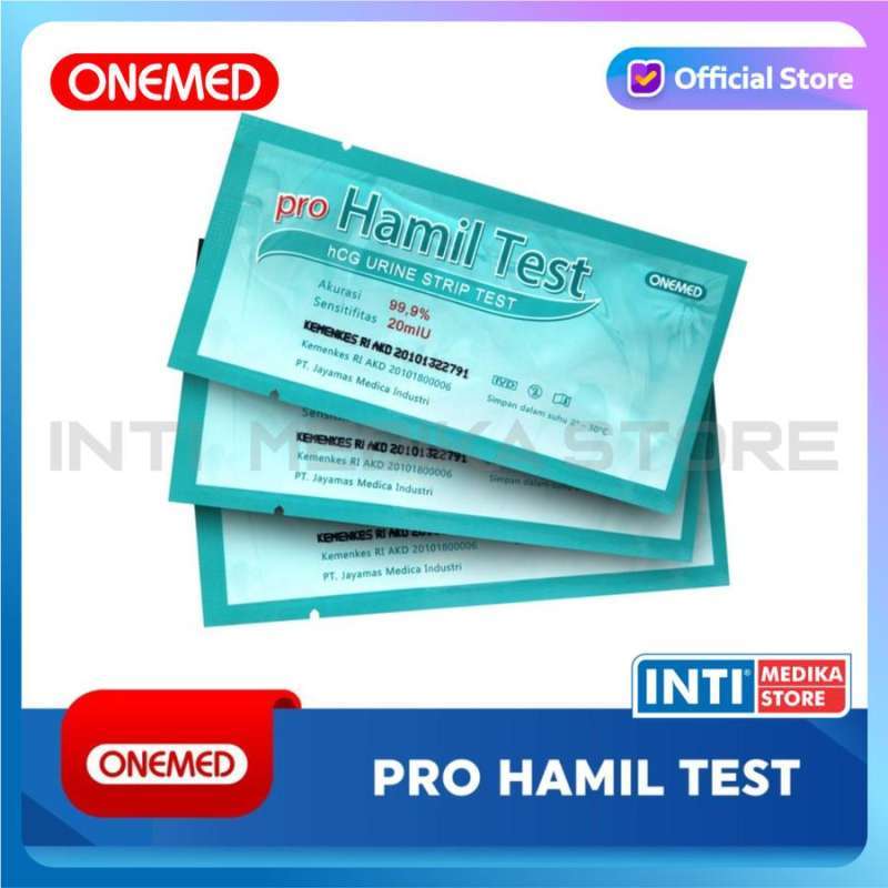 Jual ONEMED - Strip PRO HAMIL TEST hCG | Test Kehamilan One Med ECER ...
