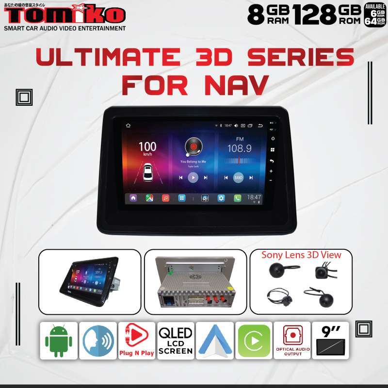 Jual Head Unit Android Tomiko TMK 1055 OEM Ultimate 3D Series for Raize ...