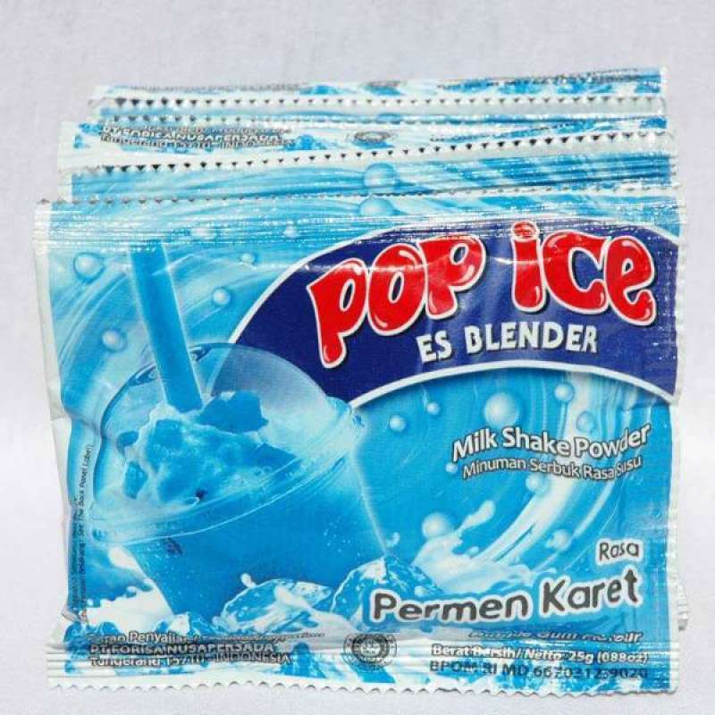 Jual Pop Ice Rasa Permen Karet Renceng (Isi 10 sachet) di Seller ...