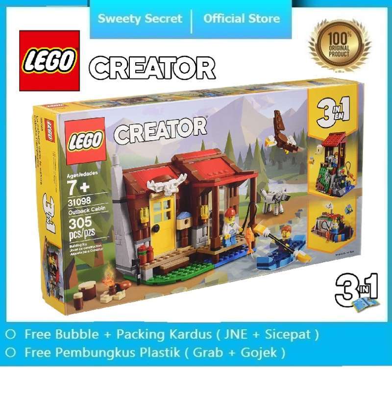 Promo Lego 31098 Outback Cabin Original Diskon 51% di Seller Sweety ...