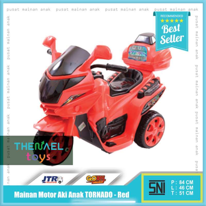 Promo Motor Aki Anak Motoran Aki Tornado (Yotta) - GOSEND ONLY Diskon ...