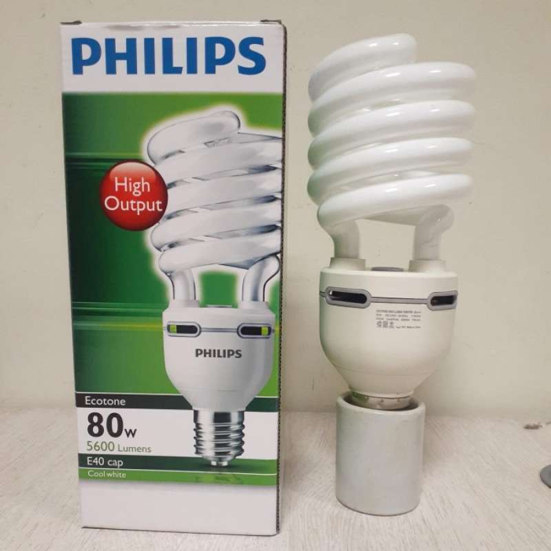 Promo Lampu Philips Ecotone Twister / Tornado 80 Watt 220V E40 Cool ...