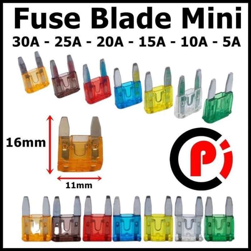 Jual Sekring Mobil Motor Fuse Blade Ukuran Mini Ukuran 10a 10 Amper Di ...