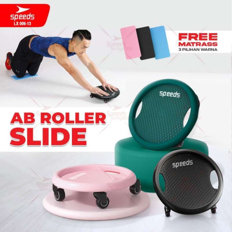Promo Speeds ab roller slide ab wheel 4 wheel original Diskon 17% di ...