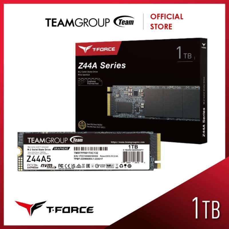Promo Teamgroup SSD M.2 T-FORCE Z44A5 1TB PCIe Gen4x4 with NVMe Diskon ...