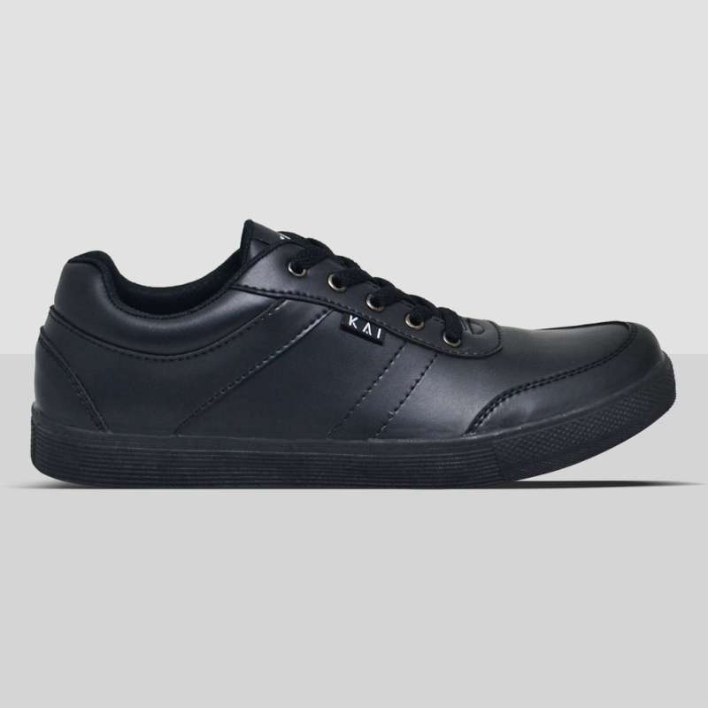 Promo Full Black Sepatu Sneakers Casual Pria Hitam Original Brand Kai ...
