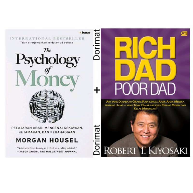 Promo Paket Buku The Psychology Of Money Dan Rich Dad Poor Dad Diskon