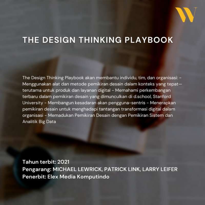 Promo Buku Bisnis The Design Thinking Playbook Baru Original Diskon 23% di Seller Emerald Store ...