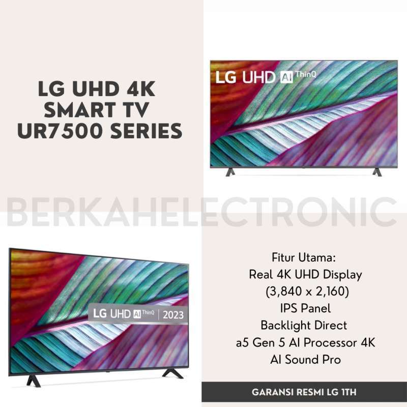 Jual LG UHD 4K 65 SMART TV NEW 2023 - 65UR7500PSC di Seller BERKAH ELECTRONIC - Pengasinan-2 ...