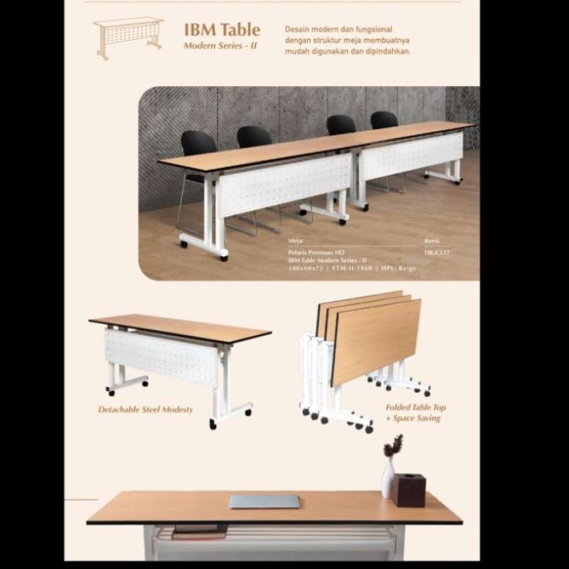 Jual Meja Lipat Modern Minimalis Kerja / Meeting / Konferensi Di Seller ...