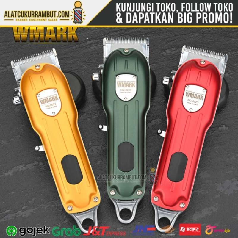 Promo Alat Mesin Cukur Rambut Hair Clipper WMARK NG 2025B Stainless ...