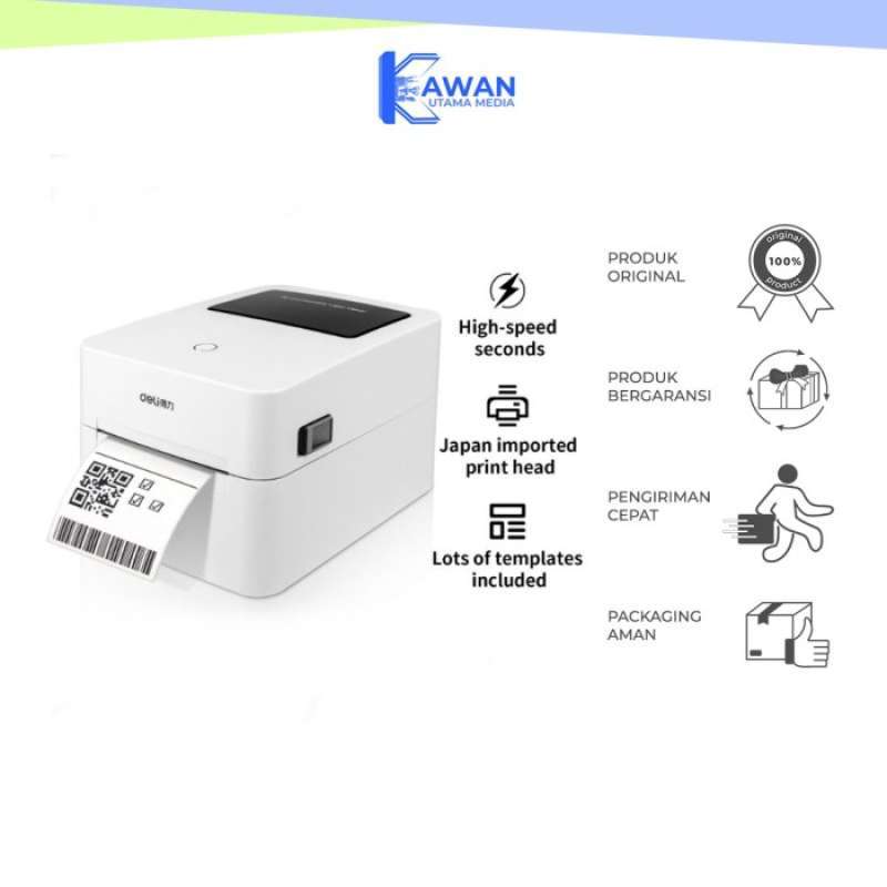 Promo Deli Mesin Thermal Transfer Label Barcode Printer 740C - White ...