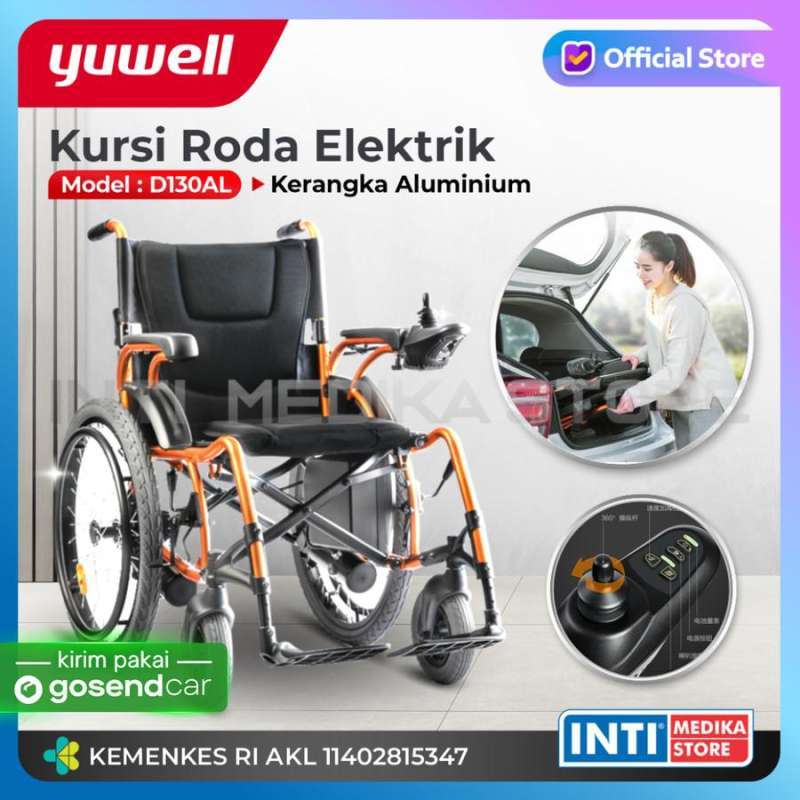 Promo YUWELL - Kursi Roda LISTRIK Lipat D130AL Ban Besar ELEKTRIK ...
