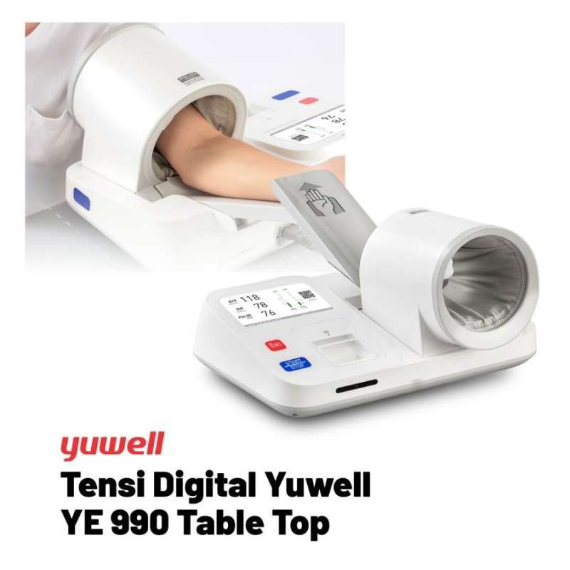 Promo Yuwell - Tensimeter Digital Ye 990 Medical Automatic Table Top ...