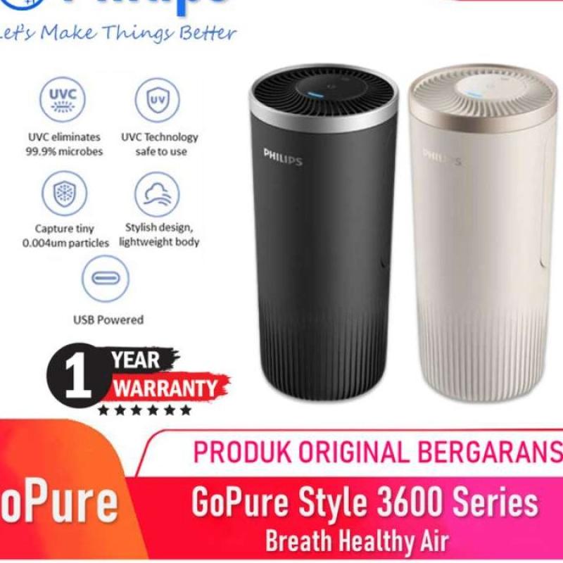 Promo Philips Gopure Style Series 3000 Car Air Purifier Original Diskon ...
