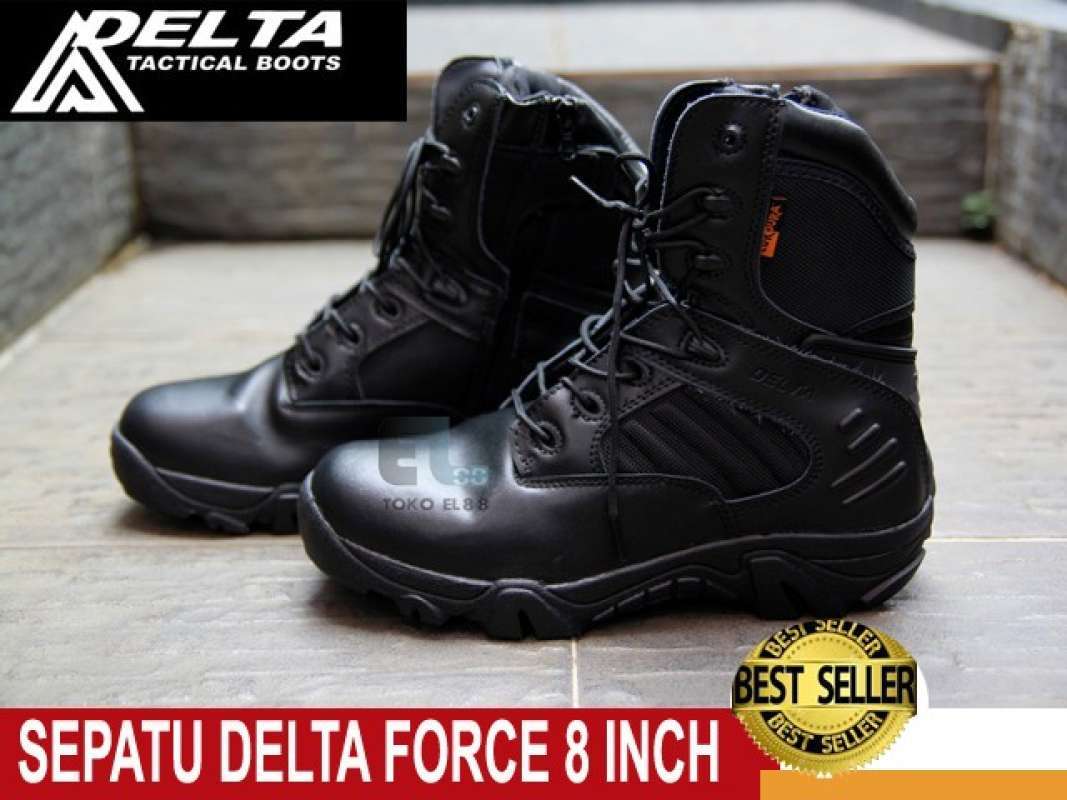Promo Sepatu Delta Force 8 Inch Hitam Tactical Boots Sepatu Boots PDH ...