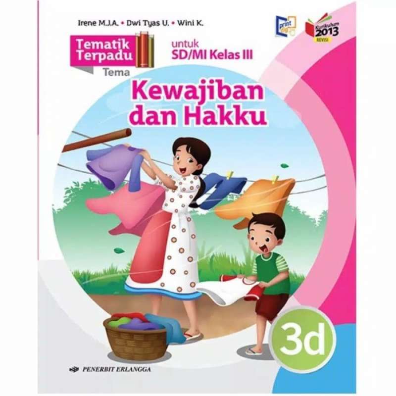 Jual Buku Tematik Terpadu Jilid 3d Untuk Sd/mi Kelas Iii K13 Revisi Di Seller Indah Library ...
