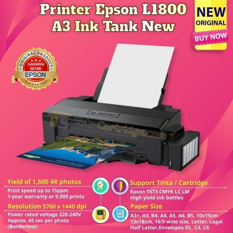 Promo Printer Epson L1800 Diskon 23% di Seller Indah Elektrika - Tegal ...