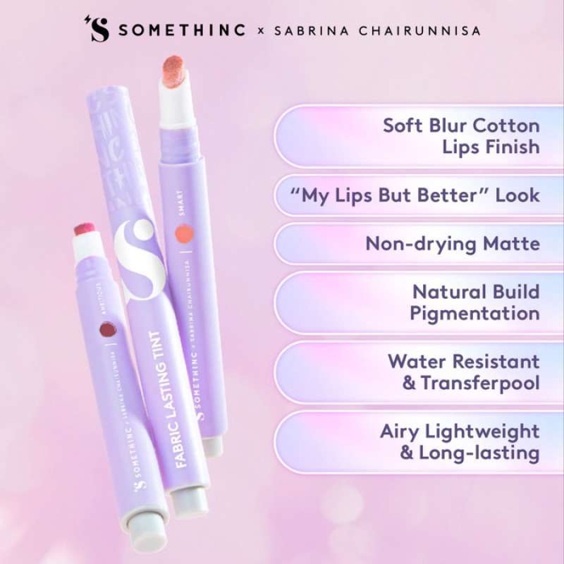 Promo Somethinc X Sabrina Lip Tint, Immortal High, Tamago Blush, Water ...
