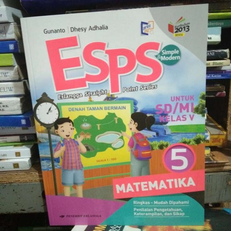 Promo ESPS Matematika untuk SD kelas 5 Erlangga kurtilas Revisi Diskon 23% di Seller Indah ...