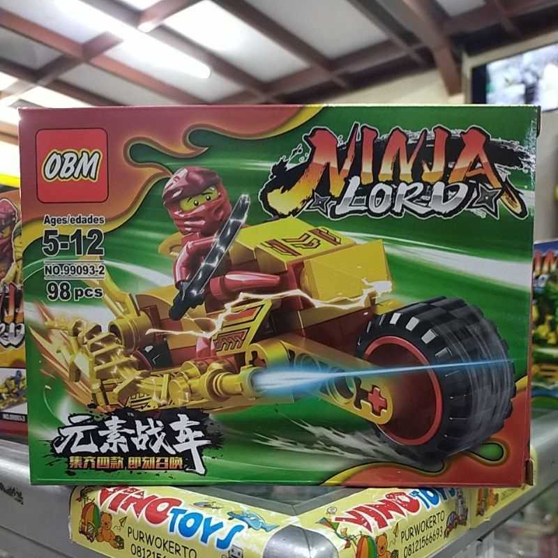 Jual mainan balok brick ninja lord motor 4in1 mobil obm 99093 - 2 di ...