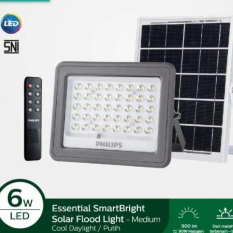 Jual Lampu Sorot Portable Philips Solar Cell Bvp080 Led6 Floodlight Di ...