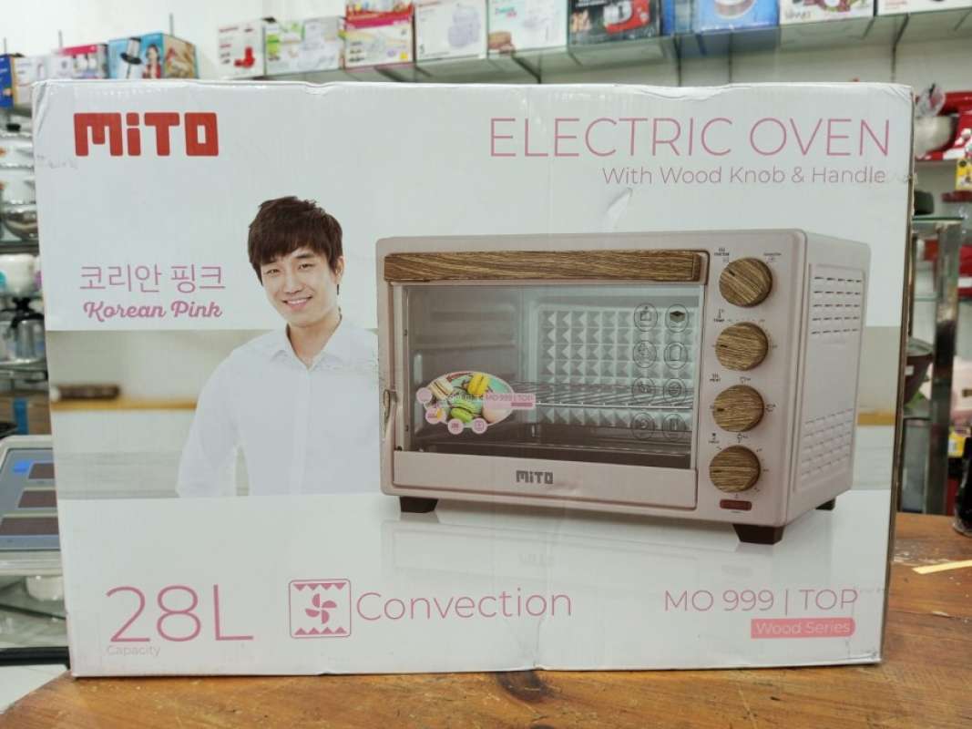 Jual Mito Electric Oven Mo-999 Top Wood Series 28 Liter Korean Pink ...