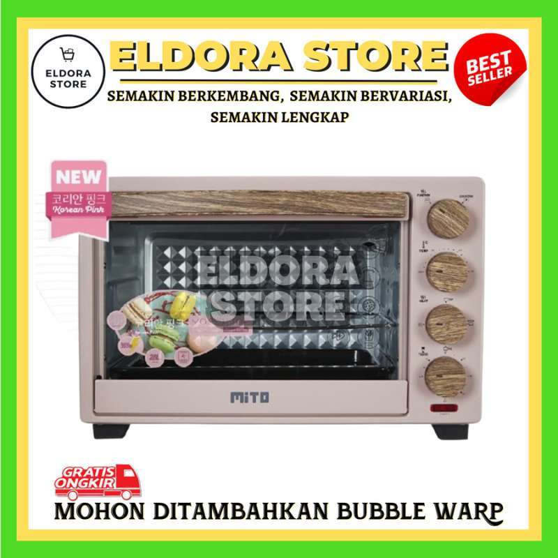 Jual Mito Electric Oven Mo-999 Top Wood Series 28 Liter Korean Pink ...
