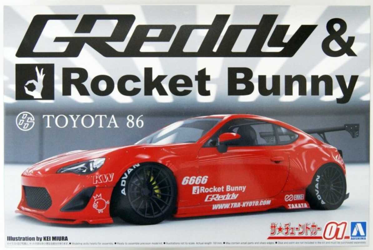Jual Aoshima Zn6 Toyota 86 Greddy & Rocket Bunny Enkei Version 1/24 Scale di Seller Alam Asri ...