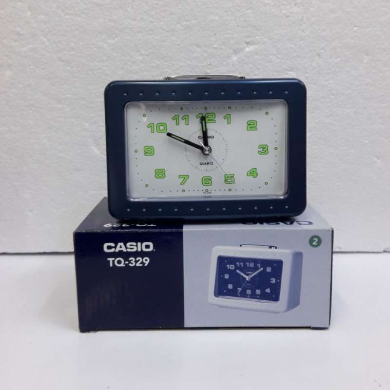 Promo Casio Bell Alarm Tq 329 Jam Meja Analog Clock Diskon 23% di ...